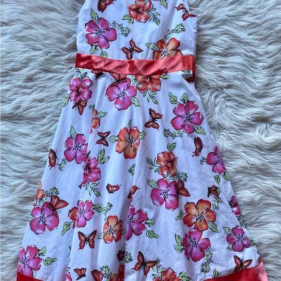 Dresses | Pretty Size Girls 8 Hibiscus Butterfly Dress Perfect For ...